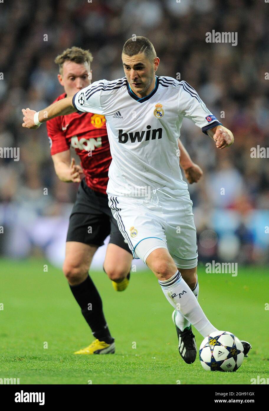 Karim Benzema of Real Madrid during the UEFA Champions League First ...