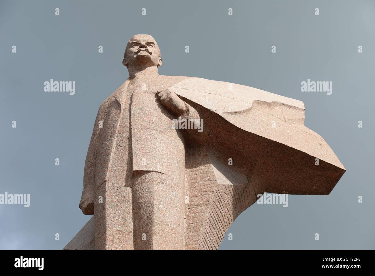 Statue of Lenin at the Supreme Council Building of Transnistria Stock ...