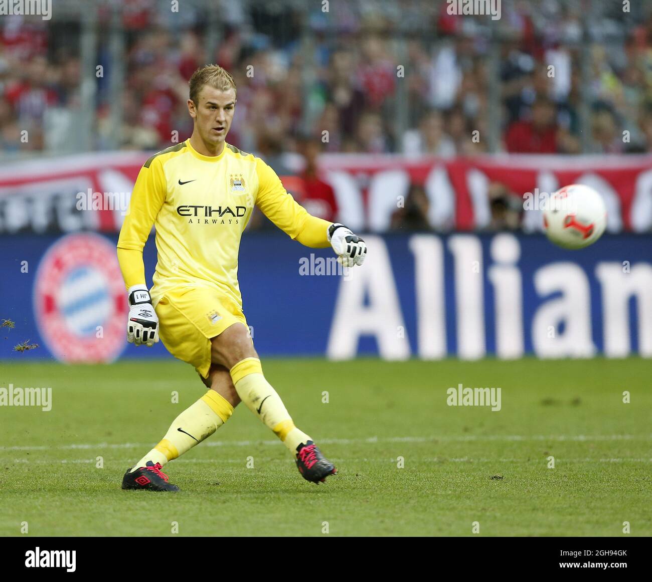 Manchester City's Joe Hart in action during the Audi Cup match between ...