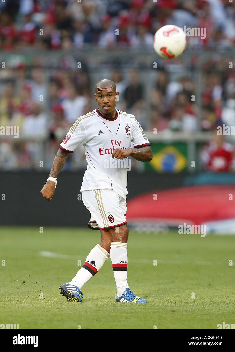 AC Milan's Nigel De Jong in action during the Audi Cup match between AC ...