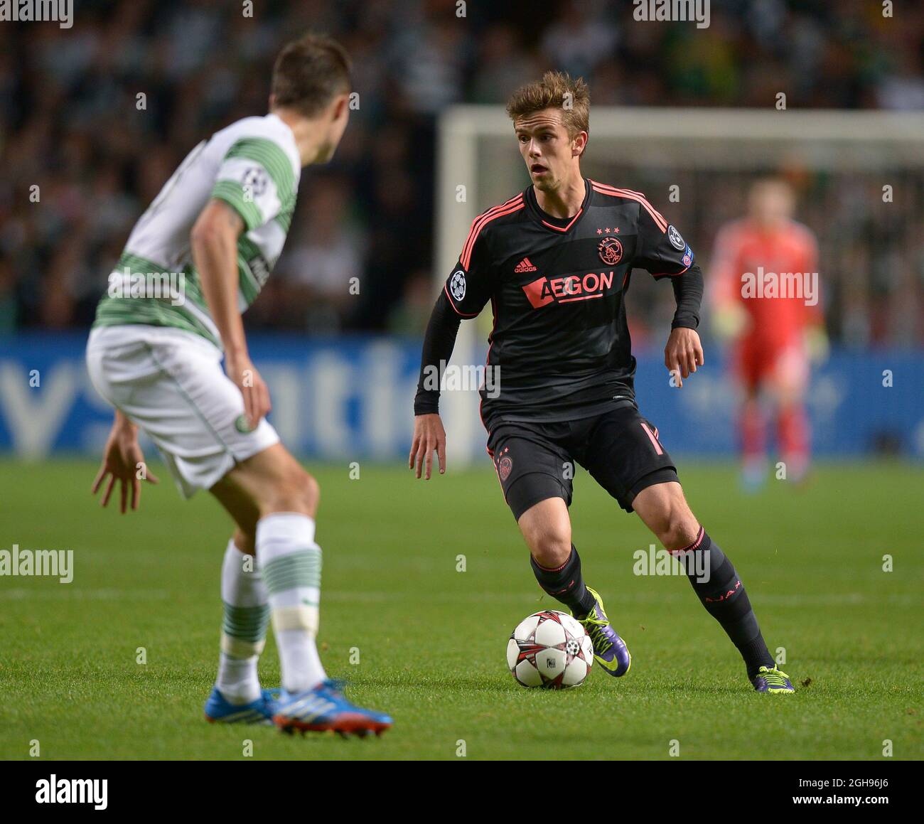 Lucas Andersen of Ajax in action during UEFA Champions League Group H ...