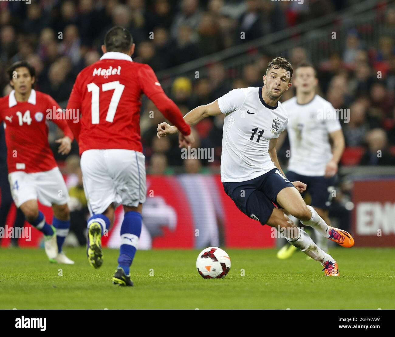 England's Jay Rodriguez in action during the International Friendly ...