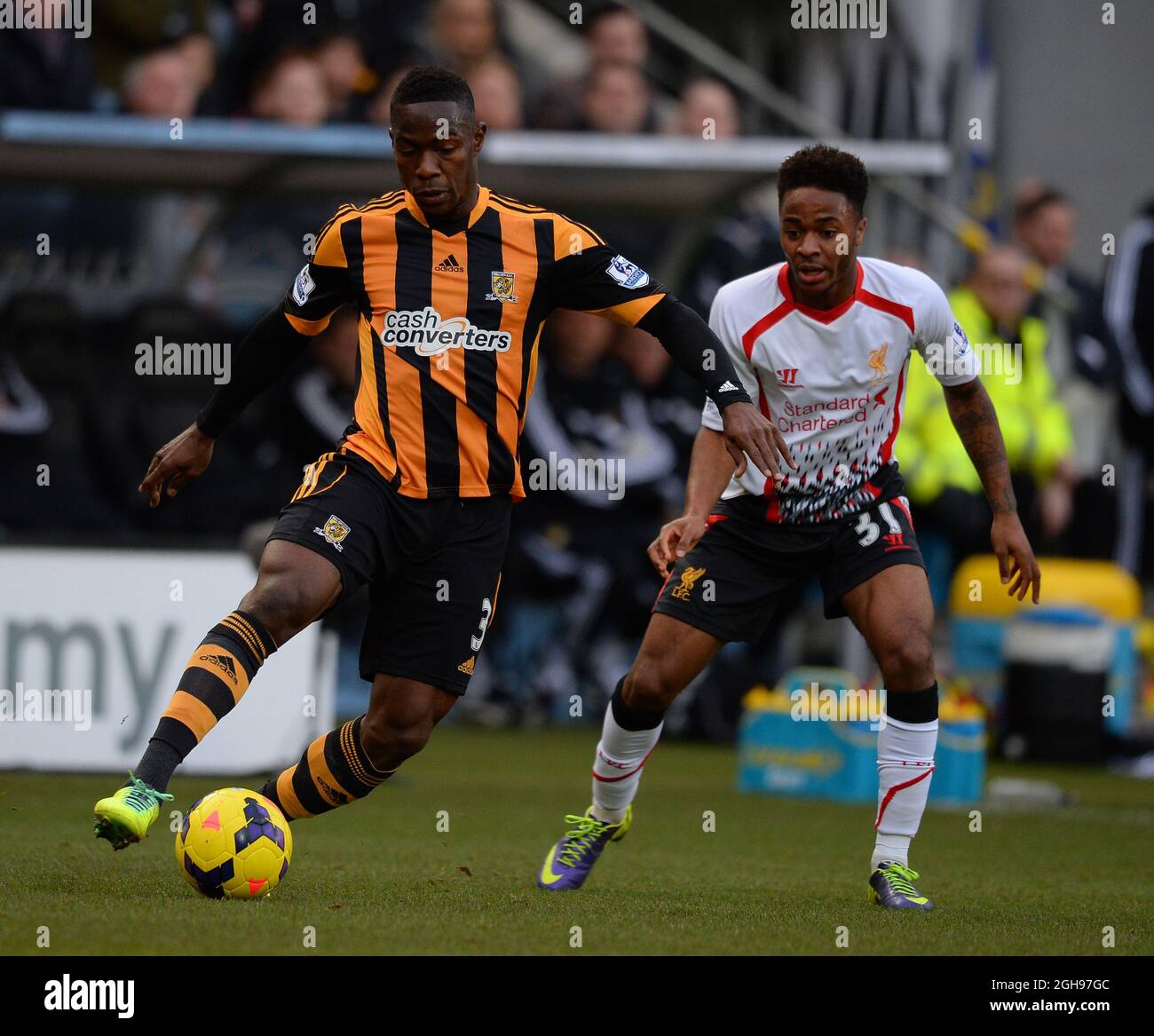 Maynor Figueroa of Hull City in action during the Barclays Premier League match between Hull ...