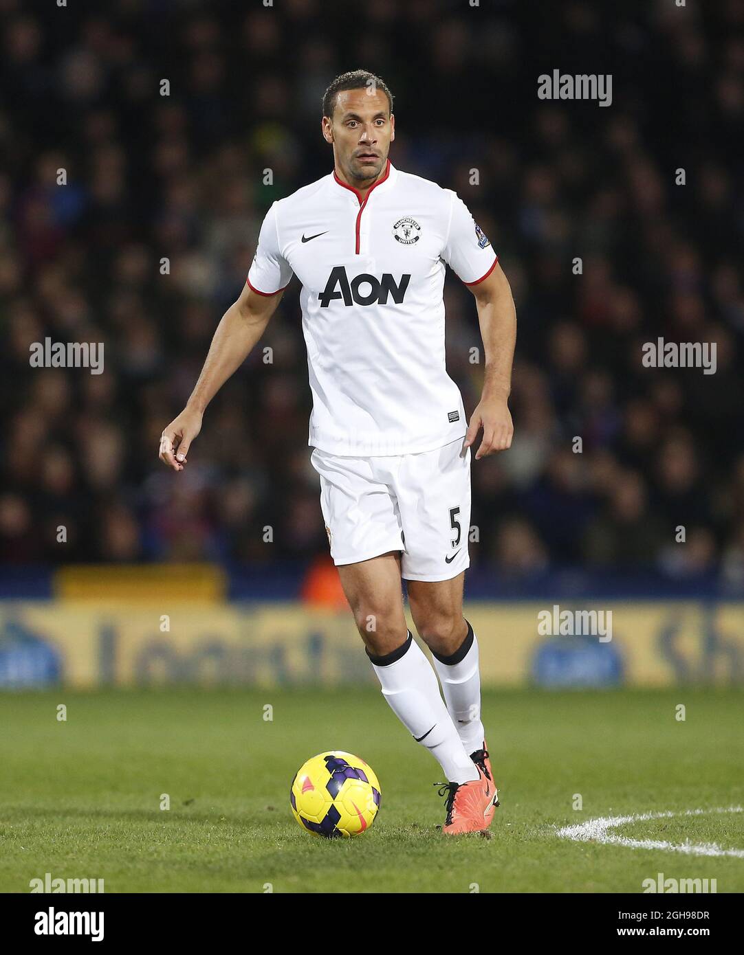 Manchester United's Rio Ferdinand in action during the Barclays Premier ...