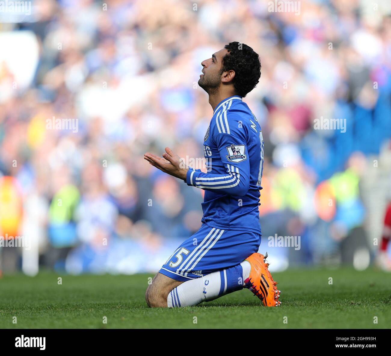 Salah celebrating premier league hi-res stock photography and images ...
