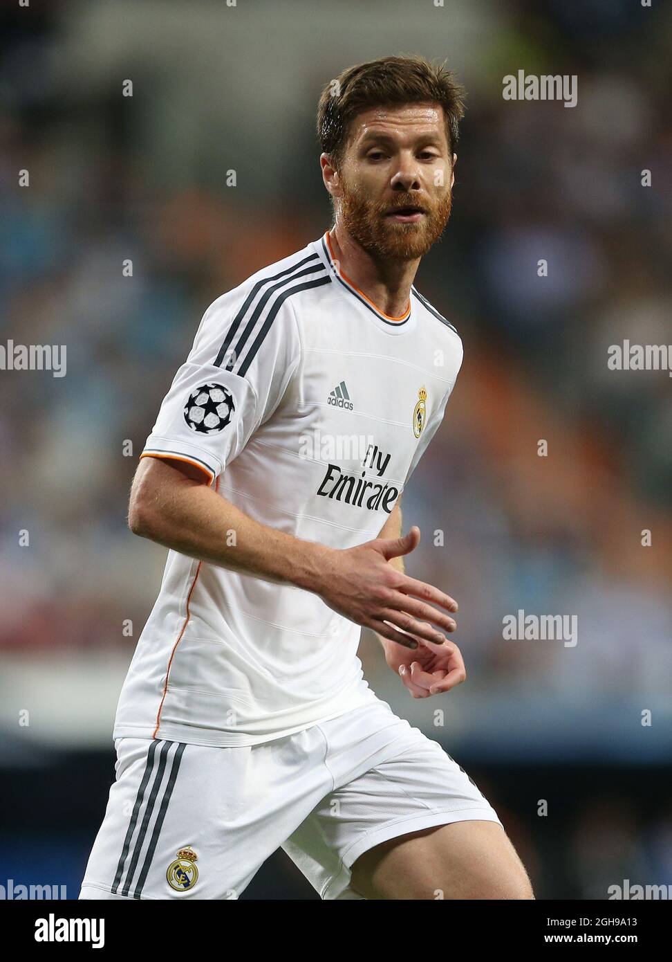 Real madrid's xabi alonso in action hi-res stock photography and images ...
