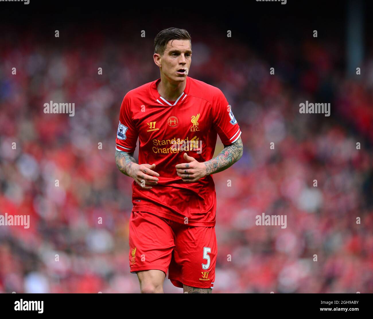 Daniel agger liverpool 2014 hi-res stock photography and images - Alamy