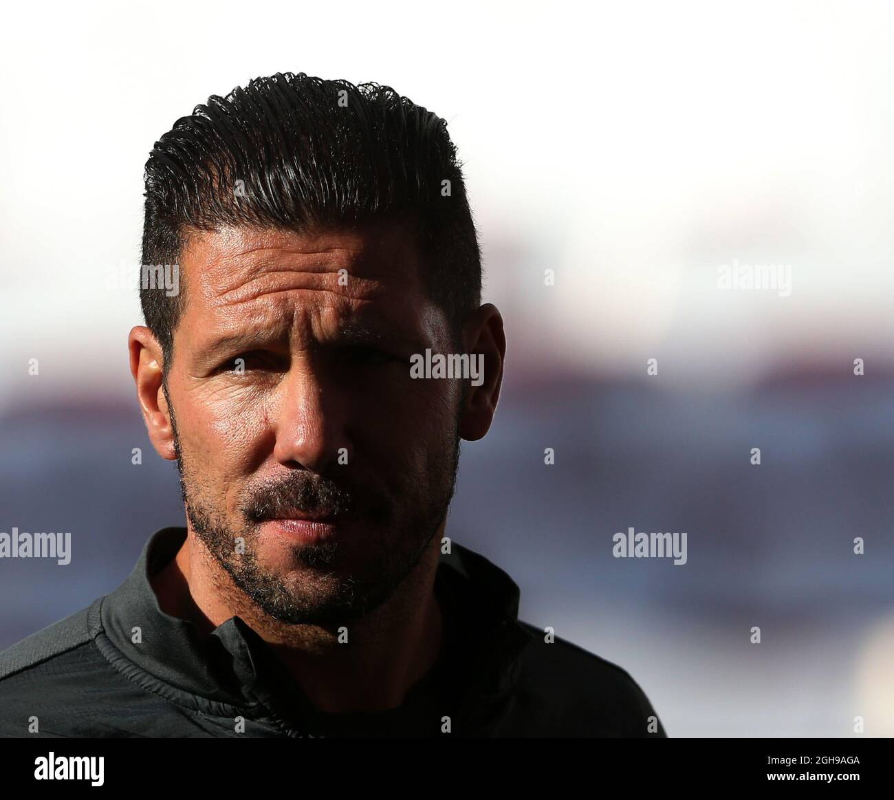 Atletico's Diego Simeone during a training session ahead of Saturday's ...