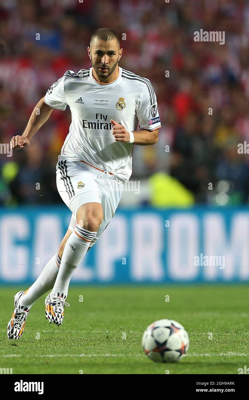 Real Madrid Karim Benzema in action during the UEFA Champions League ...