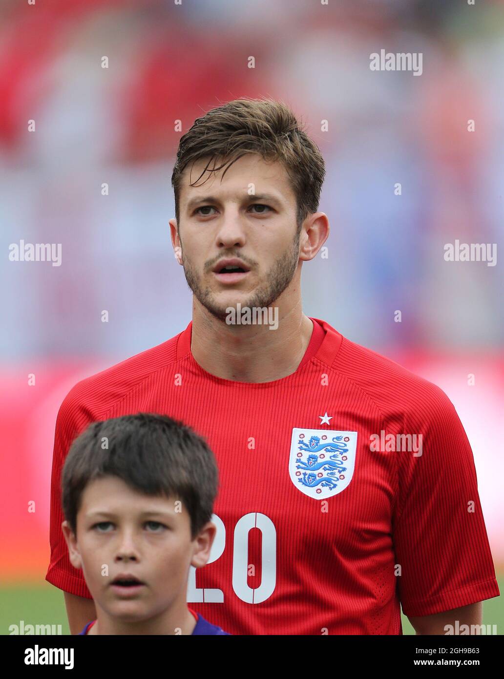 England's Adam Lallana in action during the international friendly ...