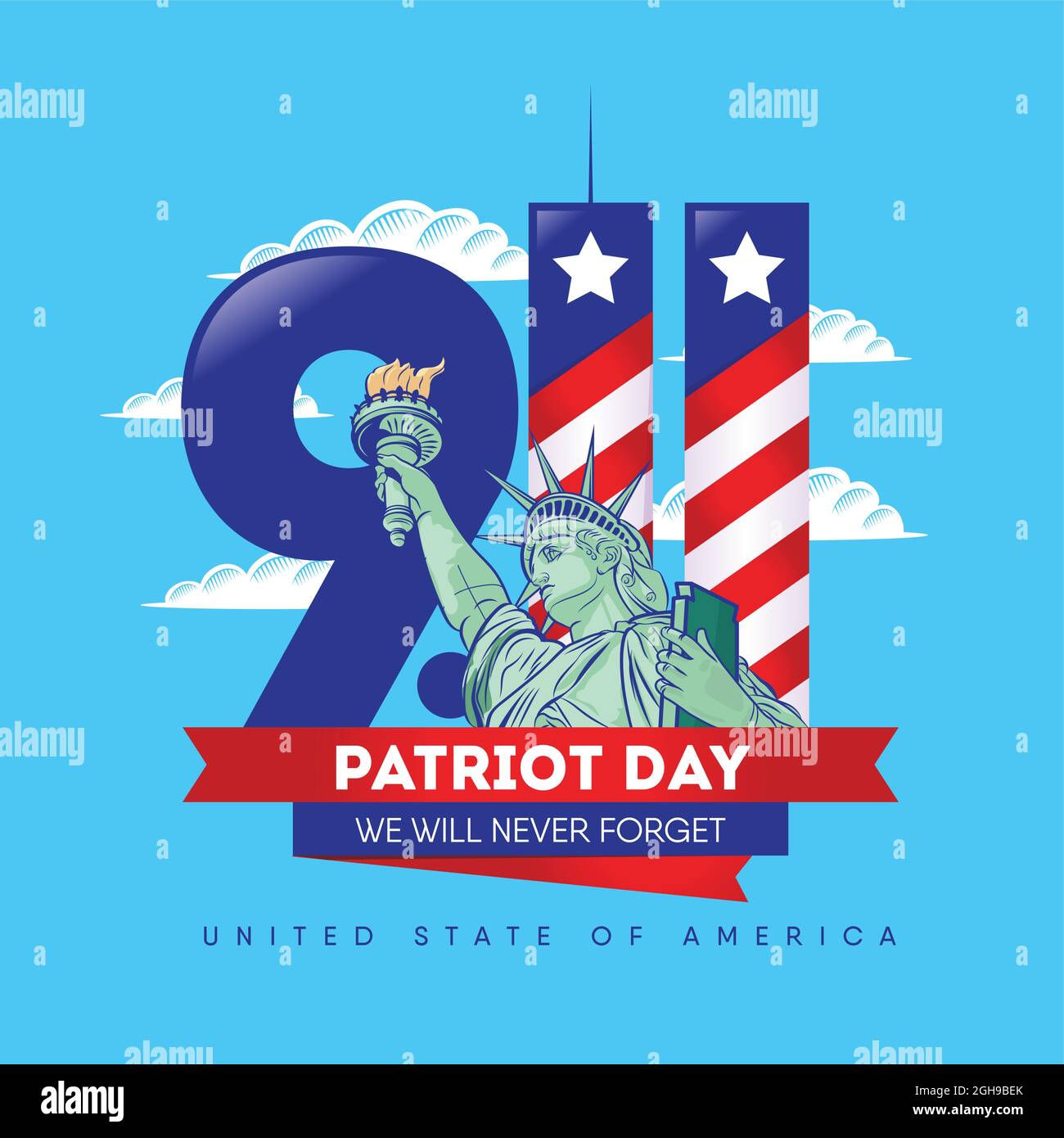 Patriot Day, American Flag. Patriot Day September 11, 2001. Design ...