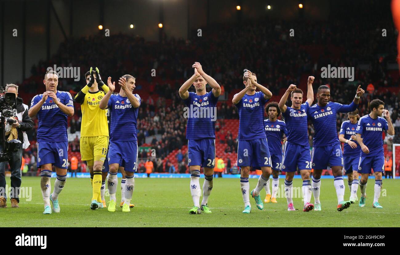 Chelsea players celebrate win hi-res stock photography and images - Alamy