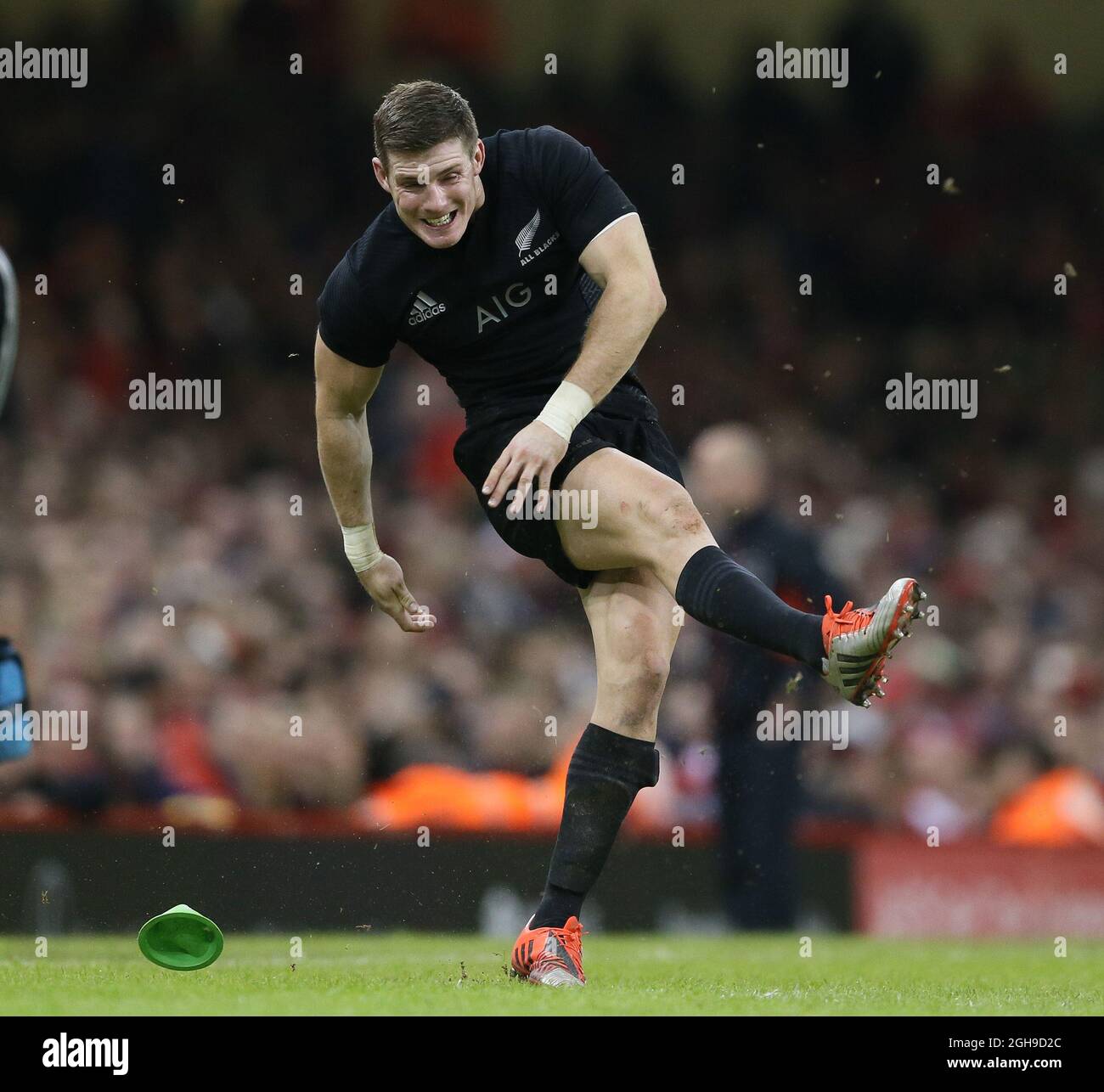 Colin Slade of New Zealand in action during the Dove Men Series match ...