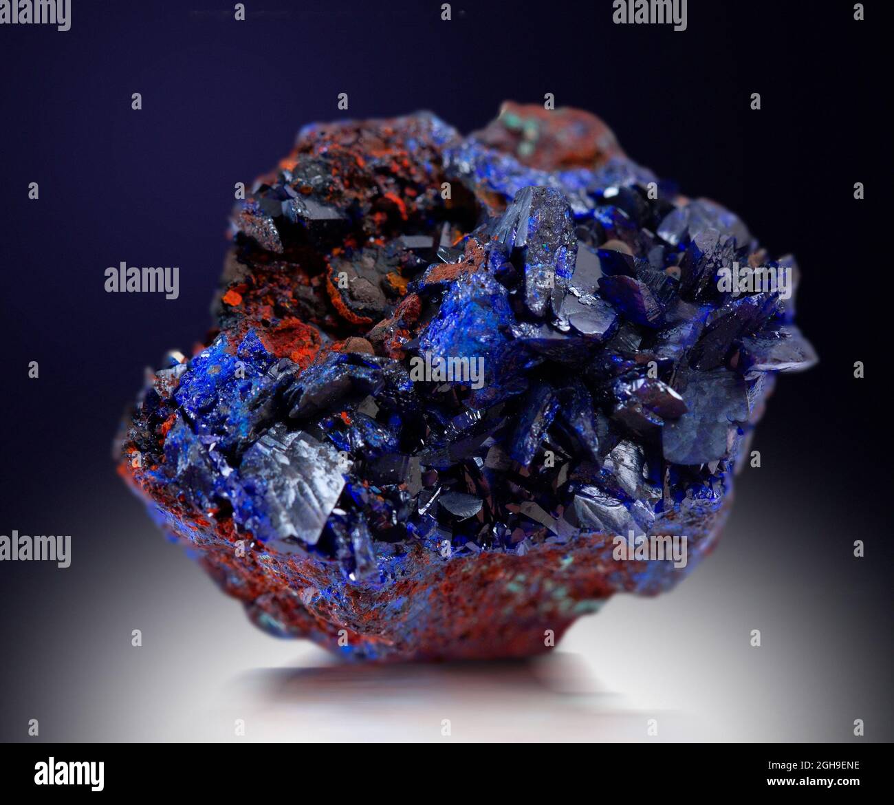 azurite mineral specimen stone rock geology gem crystal Stock Photo - Alamy