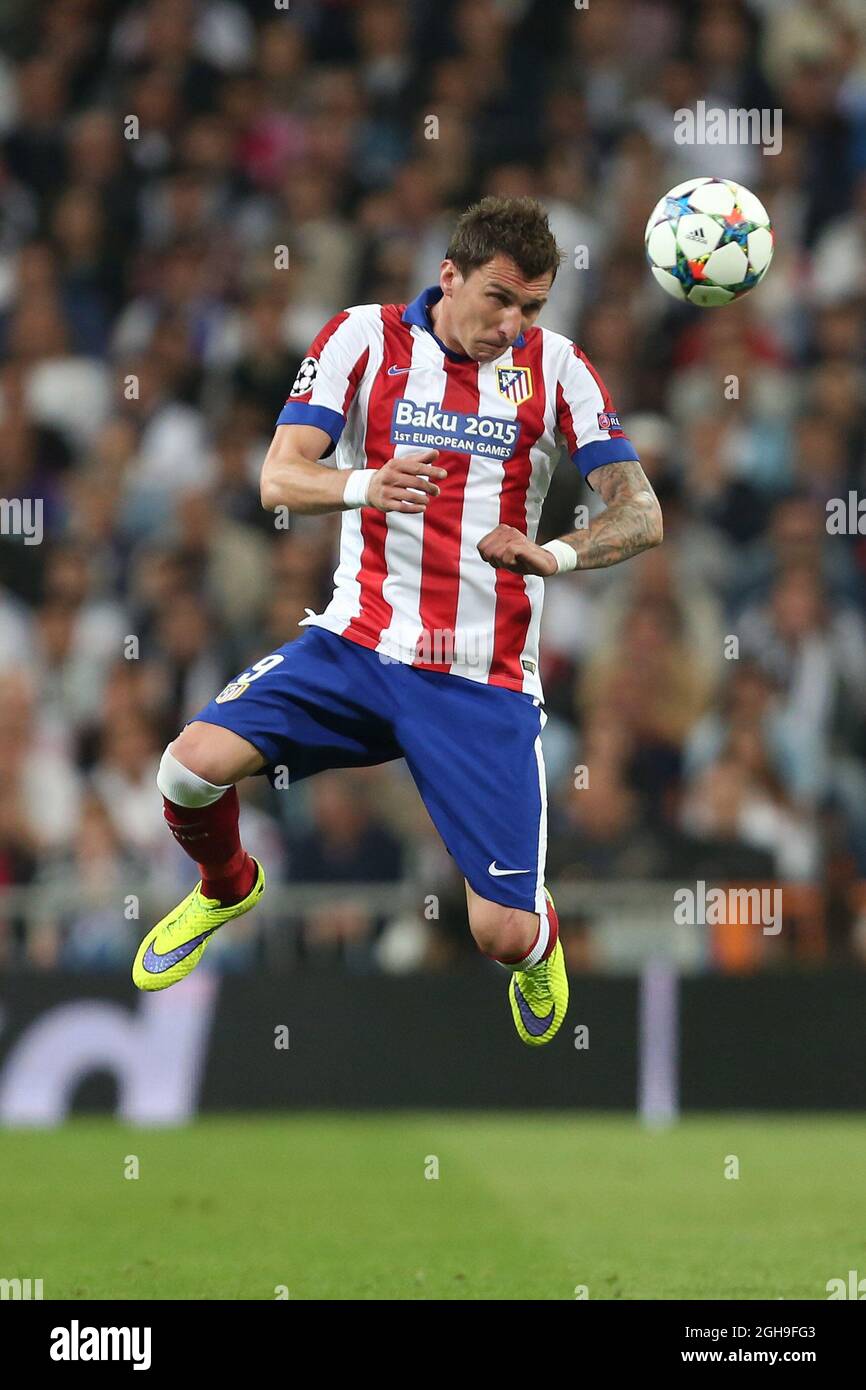 Mario Mandzukic of Atletico in action during UEFA Champions League ...