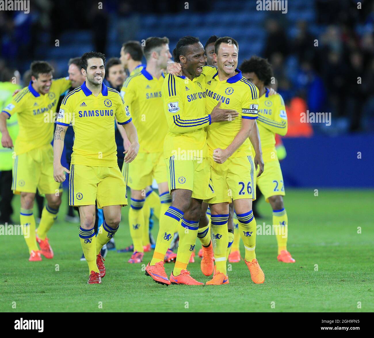 Chelseas didier john terry celebrates at the final whistle hi-res stock ...