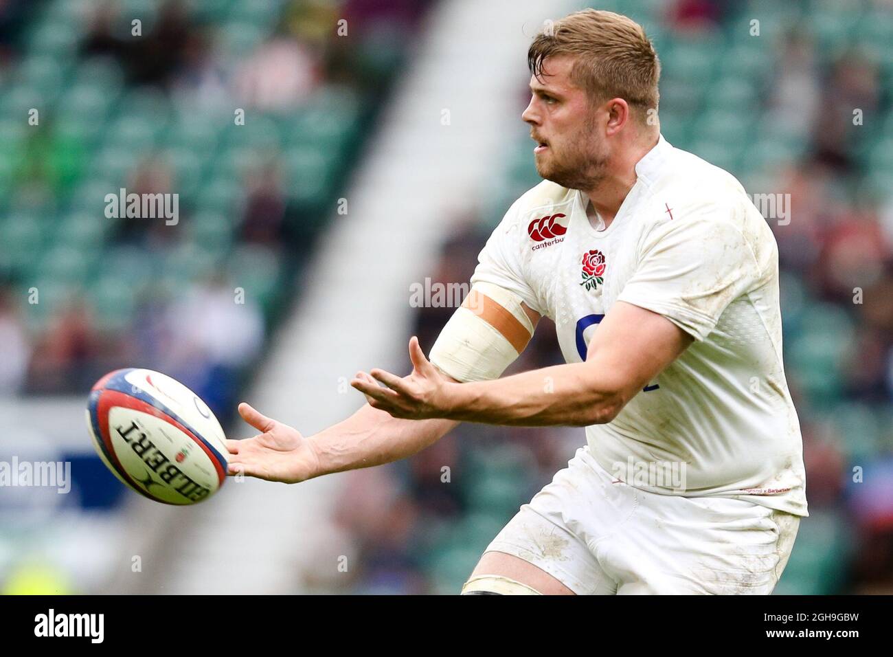 England's Ed Slater (Leicester Tigers) - Rugby Union - England XV v ...