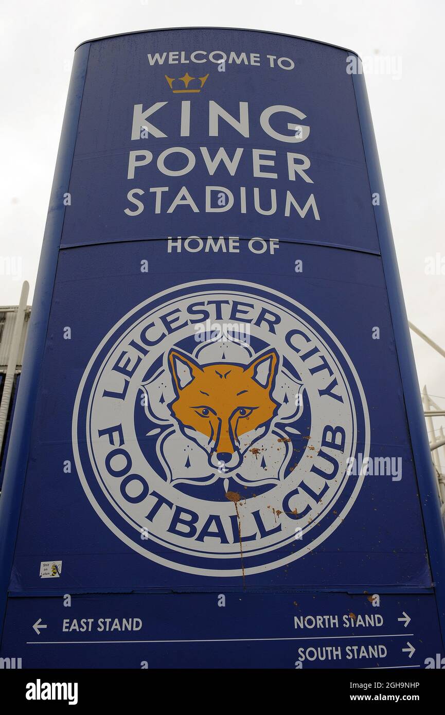 Signage for king power stadium hi-res stock photography and images - Alamy