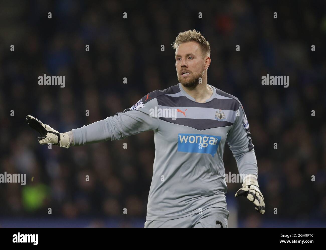 Newcastle United goalkeeper Robert Elliot in action during the Barclays ...