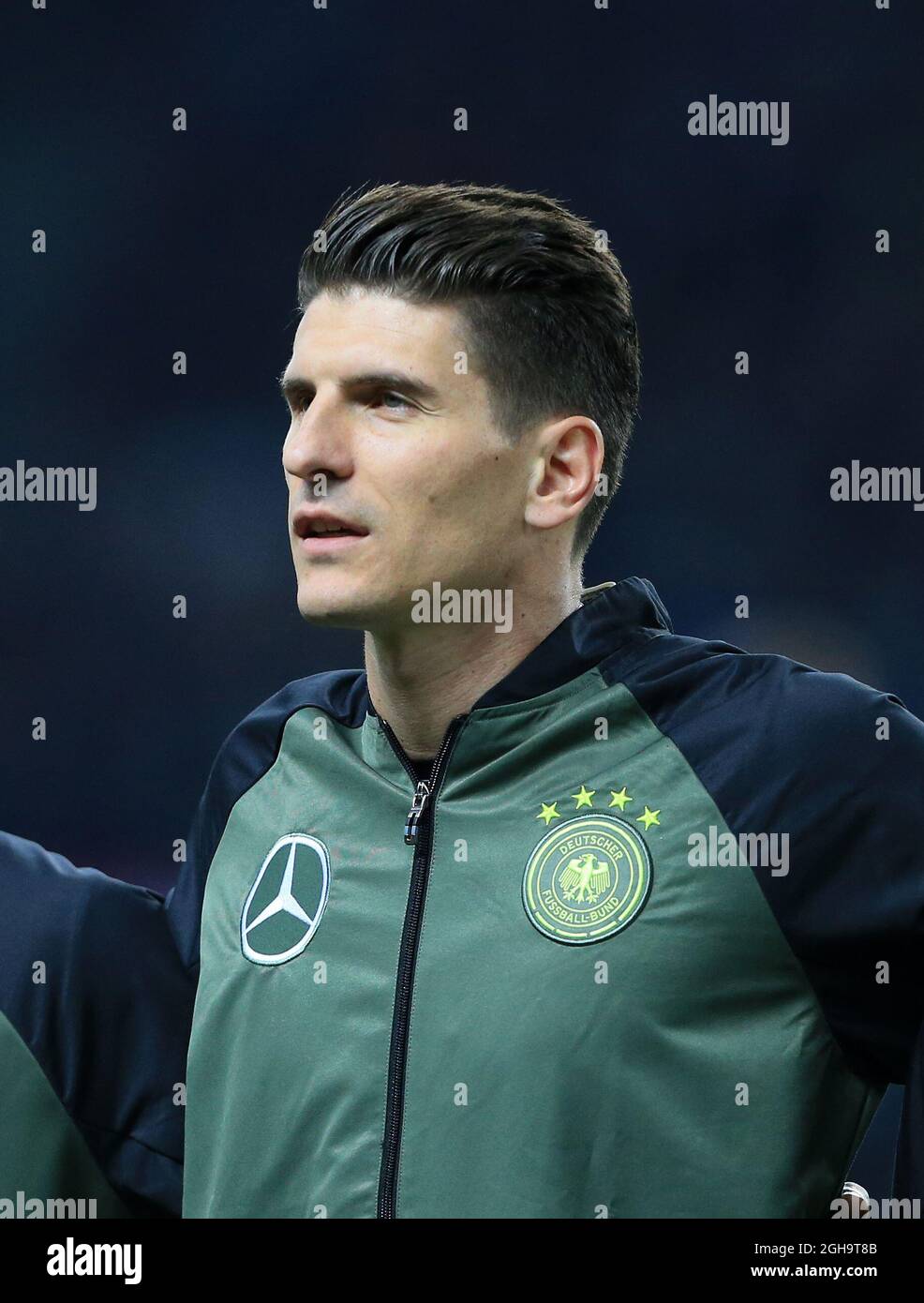 Germany's Mario Gomez in action during the International Friendly match ...