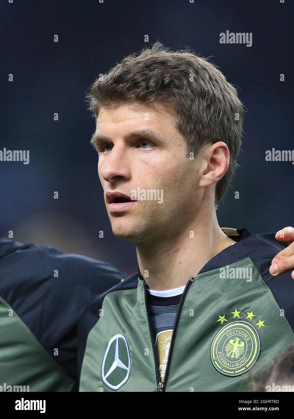 Germany's Thomas Muller in action during the International Friendly ...
