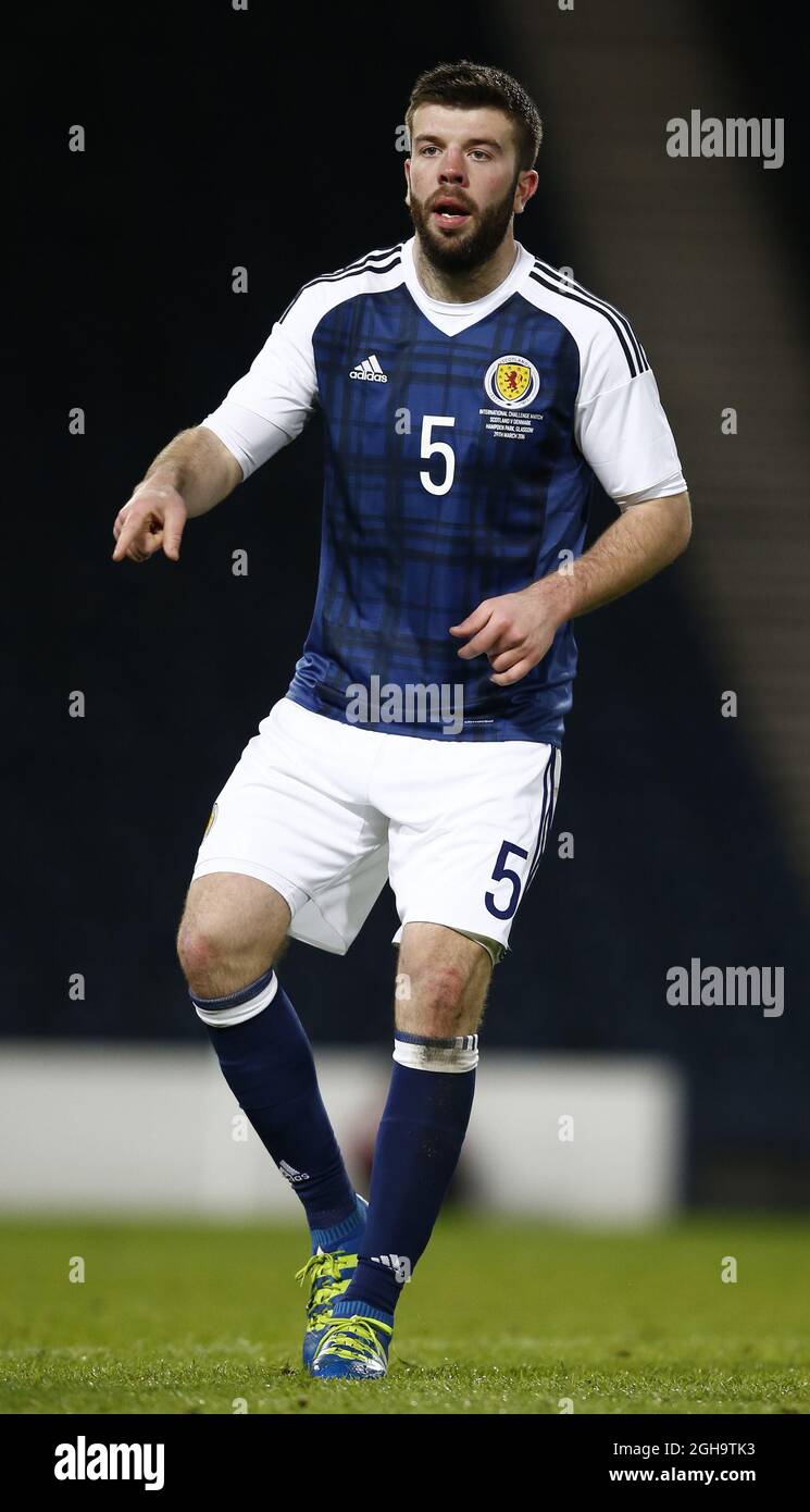 Grant Hanley of Scotland during the Vauxhall International Challenge ...