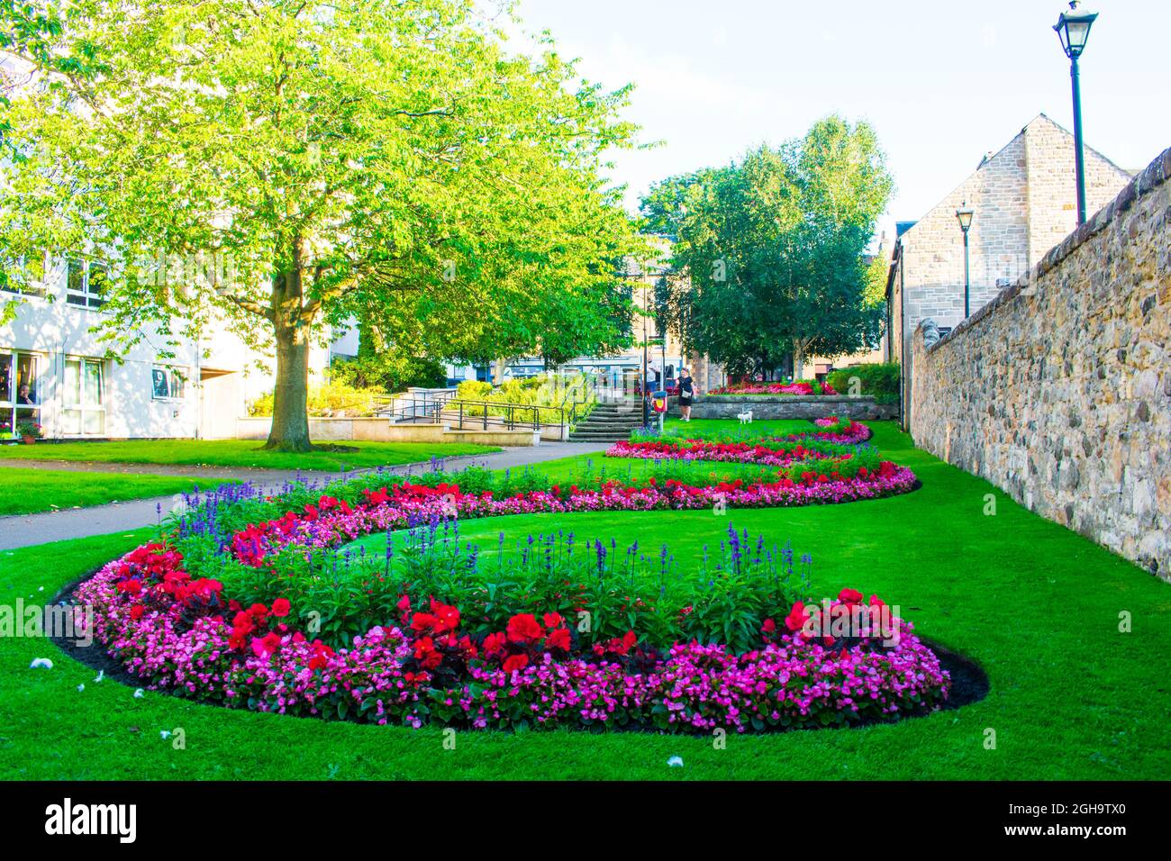 Gardens in Linlithgow Scotland Stock Photo - Alamy