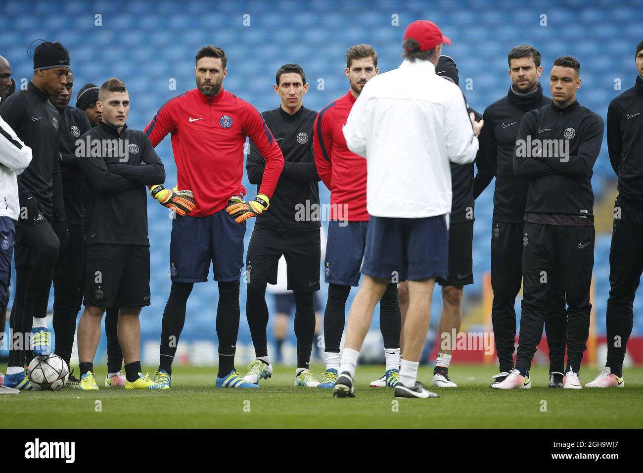 Angel Di Maria of PSG during the UEFA Champions League training at the ...