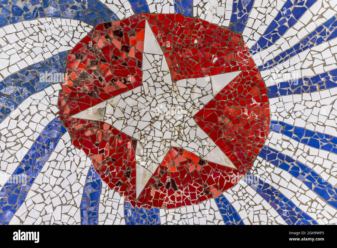 Cuba flag red blue abstract detail hi-res stock photography and images ...