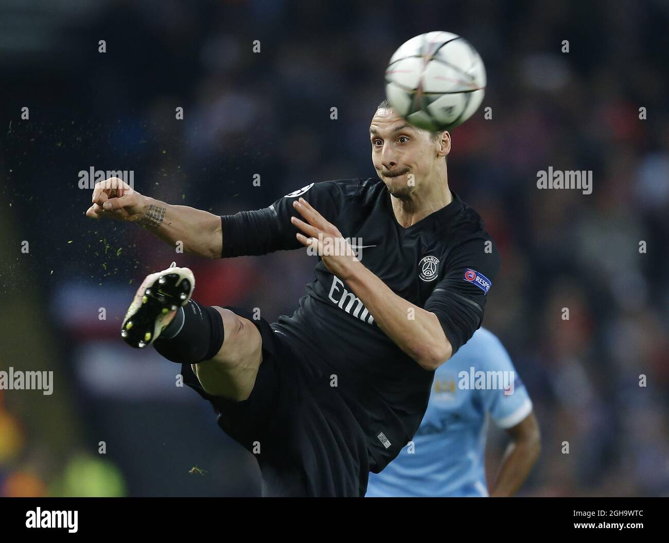 Zlatan IbrahimoviÄ‡ of PSG during the UEFA Champions League match at ...
