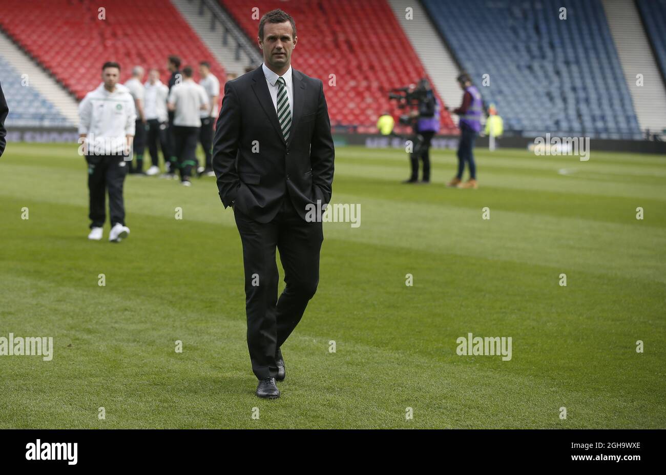 Celtic manager, Ronnie Deila before the William Hill Scottish Cup match ...