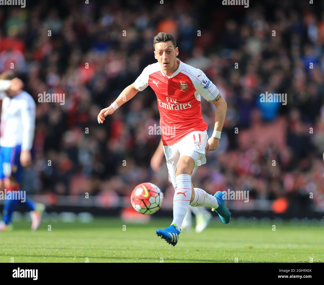 Arsenal's Mesut Ozil in action during the Premier League match at the ...