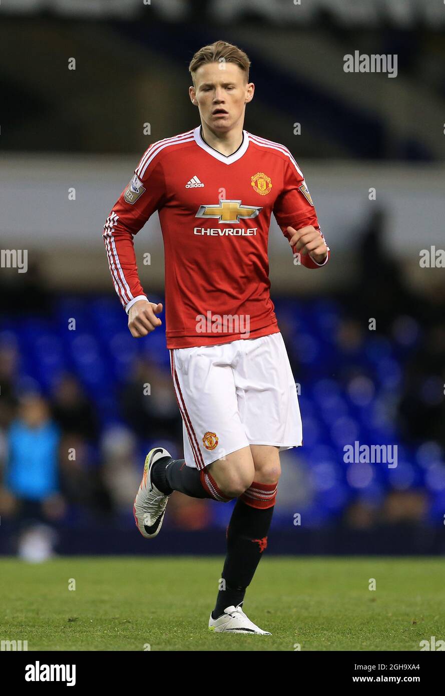 Manchester United's Scott McTominay in action during the U21 Premier ...