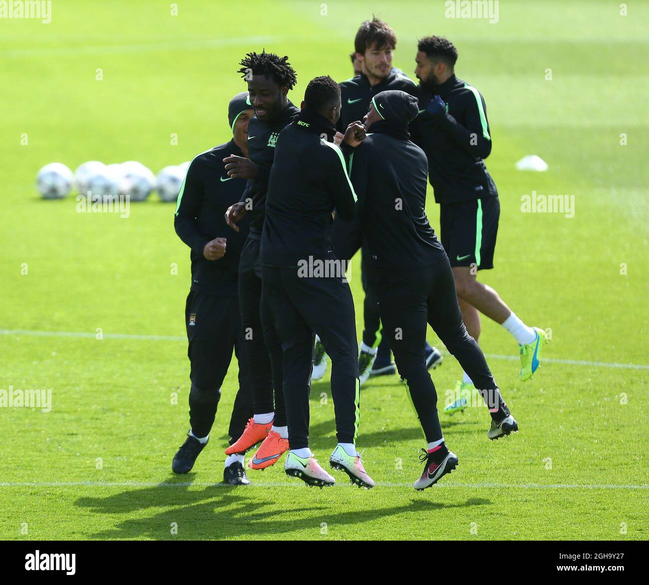 Wilfried Bony of Manchester City during the UEFA Champions League ...