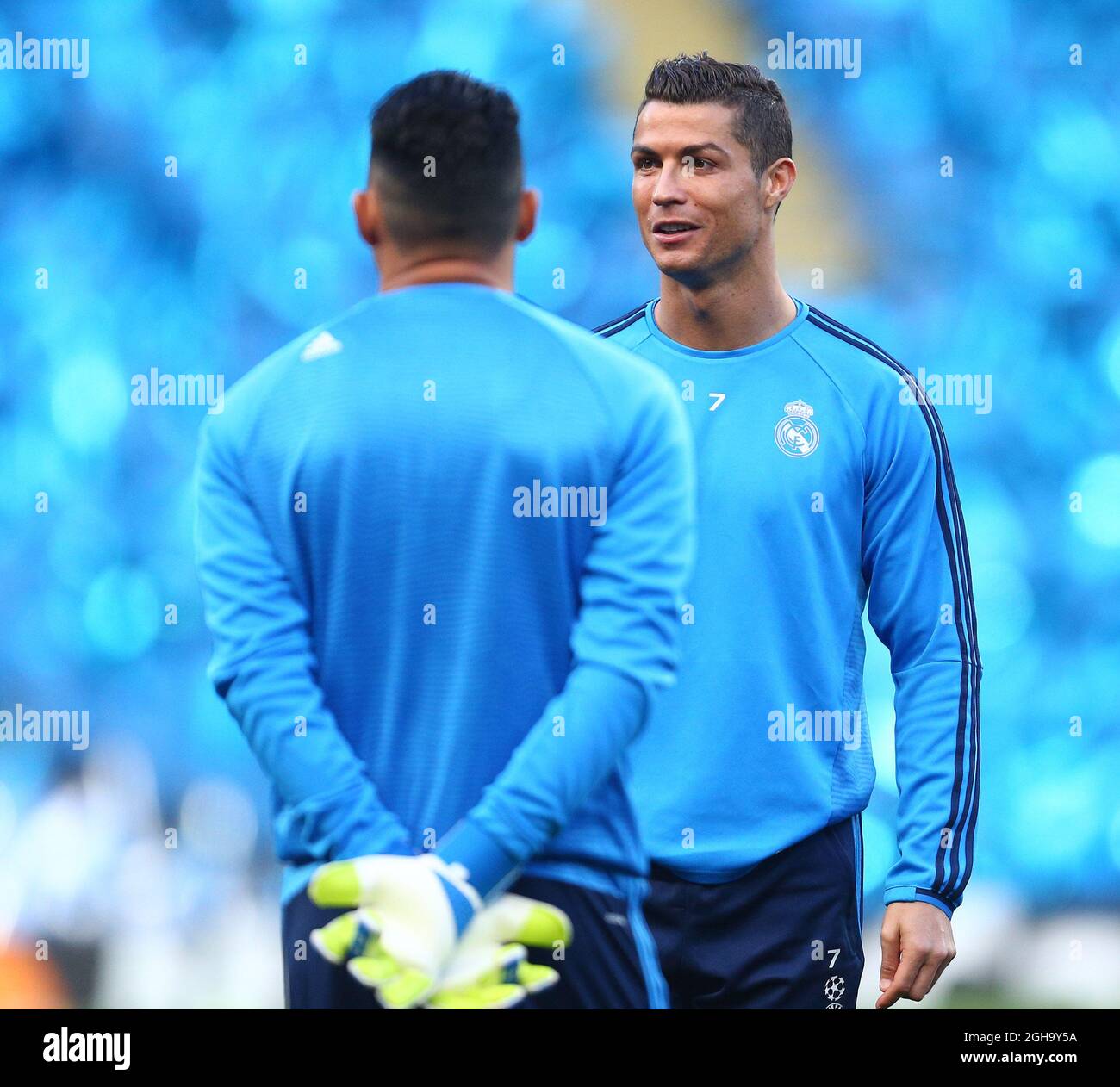 Cristiano ronaldo training uefa champions hi-res stock photography and ...