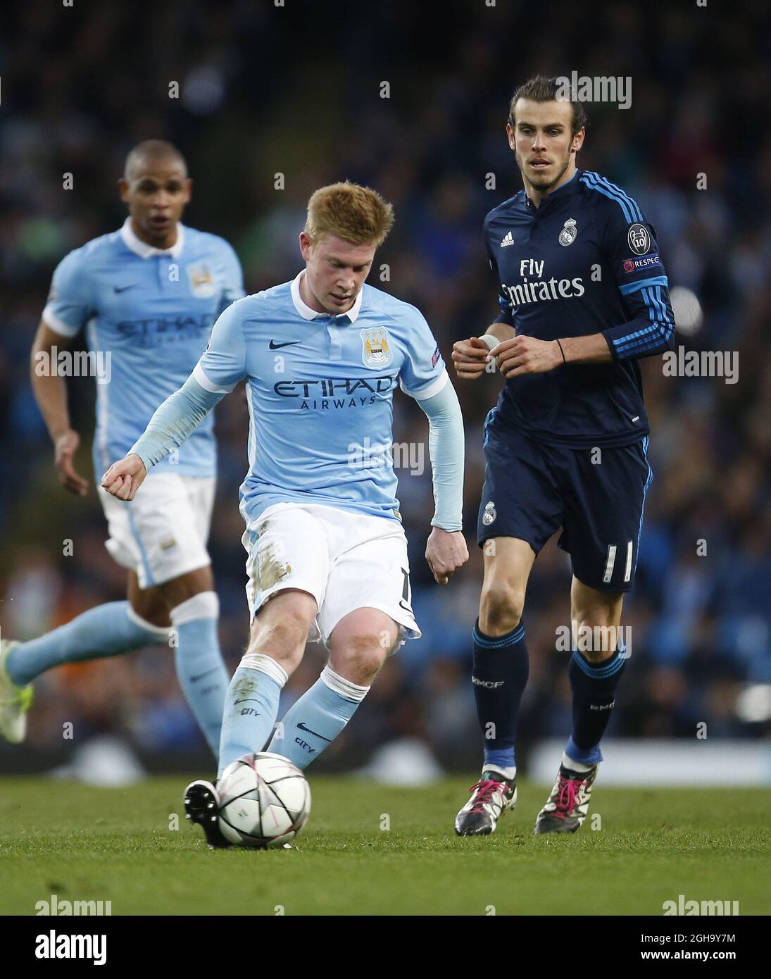 Kevin De Bruyne of Manchester City and Gareth Bale of Real Madrid ...