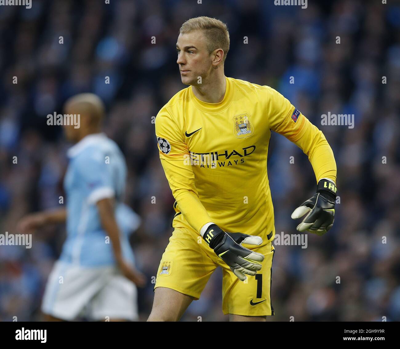 Joe Hart of Manchester City during the UEFA Champions League Semi Final ...