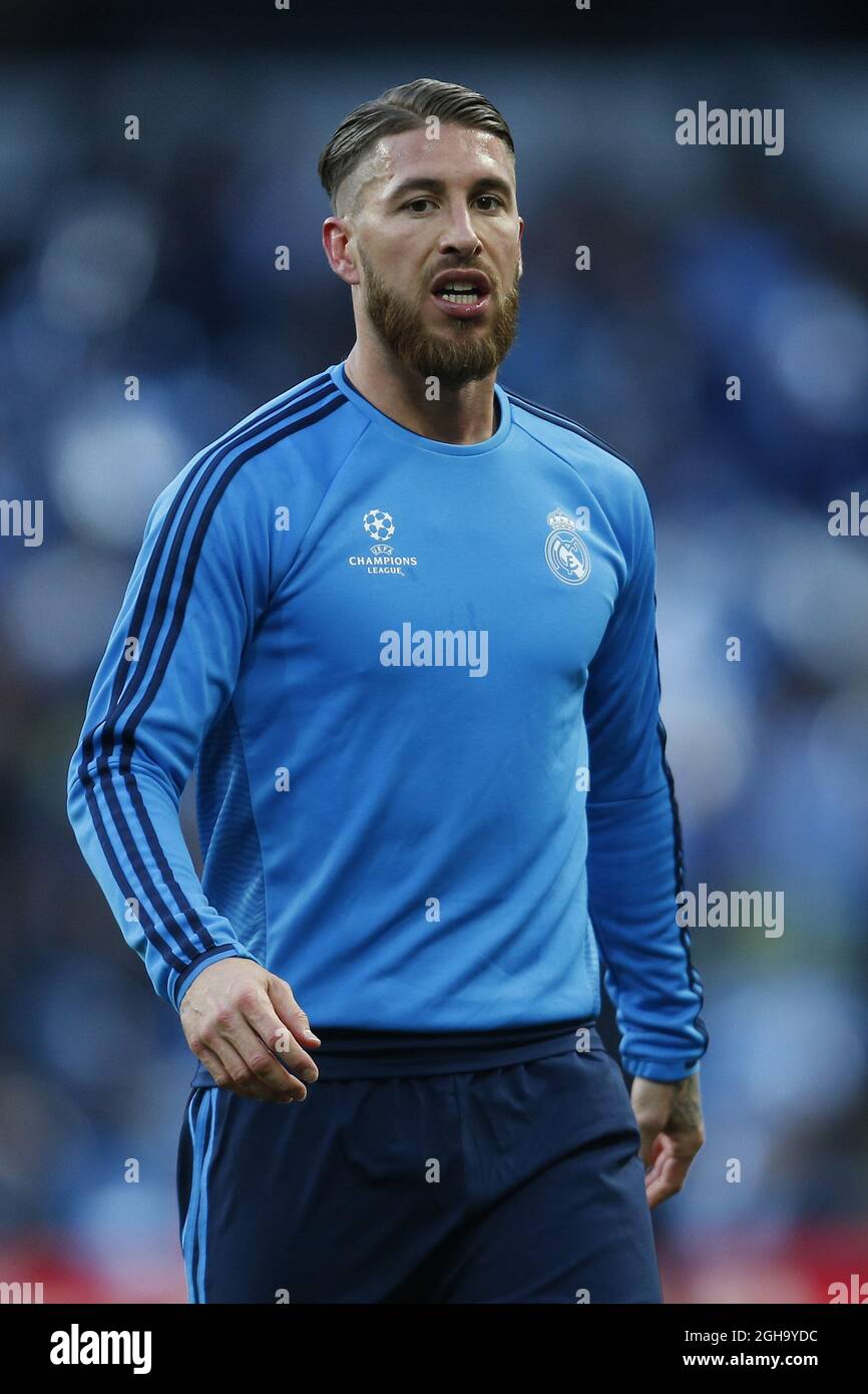 Sergio Ramos of Real Madrid during the UEFA Champions League Semi Final ...