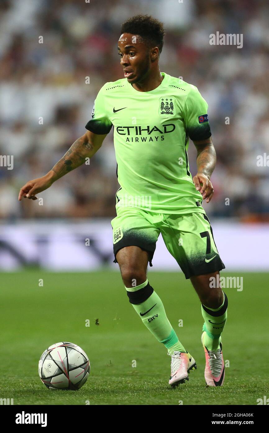 Raheem Sterling of Manchester City during the UEFA Champions League ...