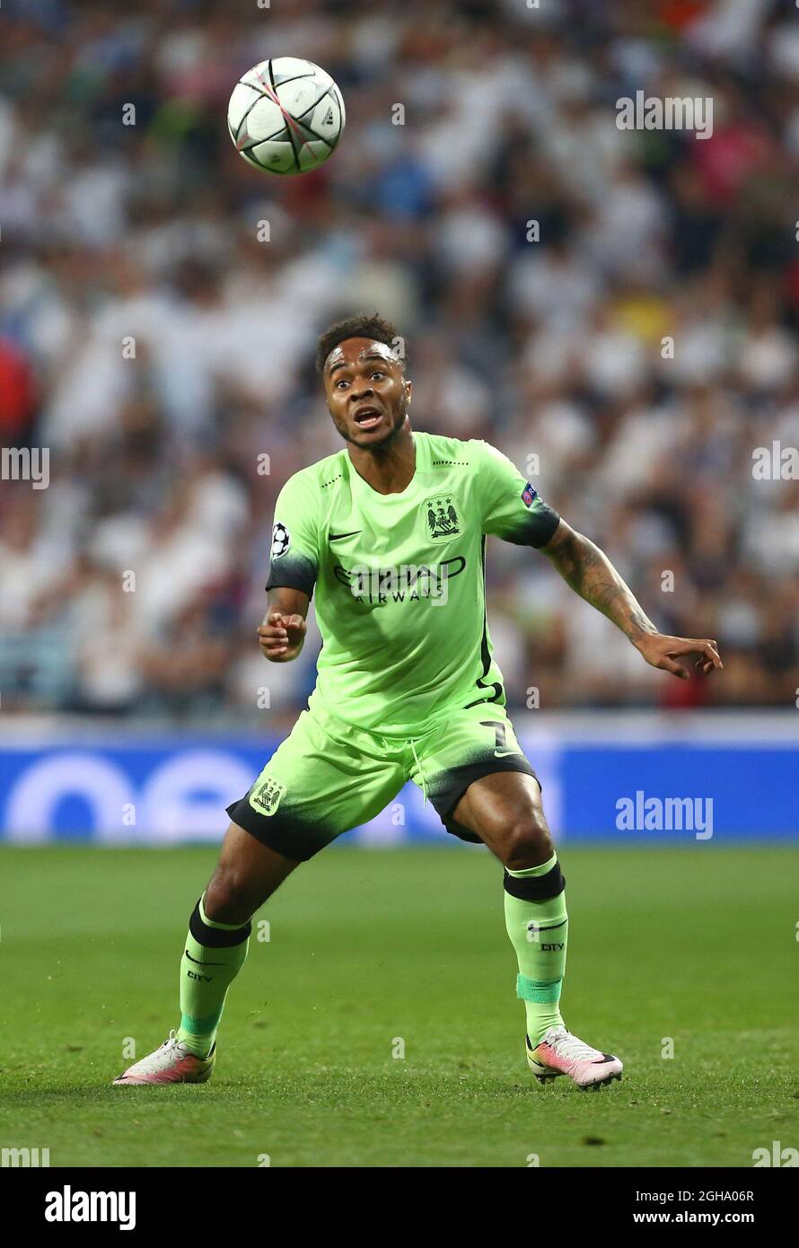 Raheem Sterling of Manchester City during the UEFA Champions League ...