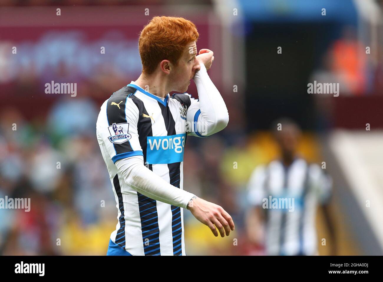 Jack Colback of Newcastle United dejected during the Barclays Premier ...