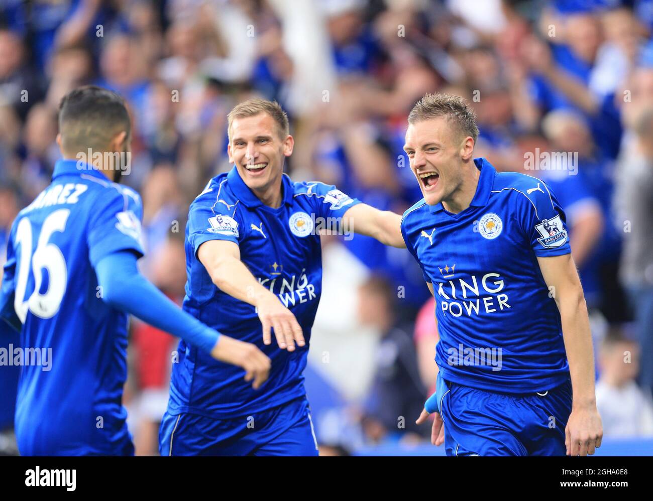 Vardy goal king power stadium hi-res stock photography and images - Alamy