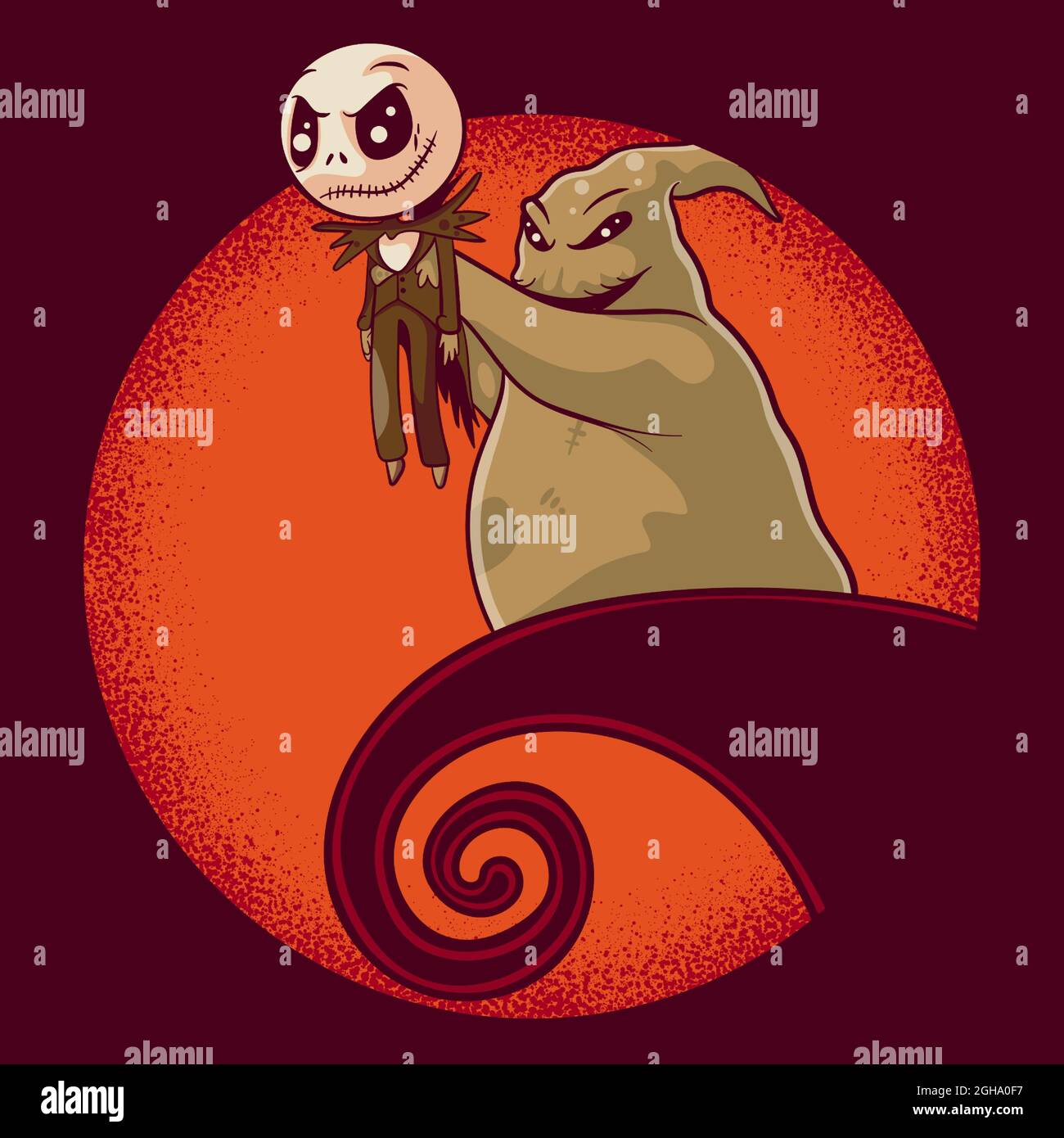 ILLUSTRATION OF GHOST AND HALLOWEEN DOLL Stock Vector Image & Art - Alamy