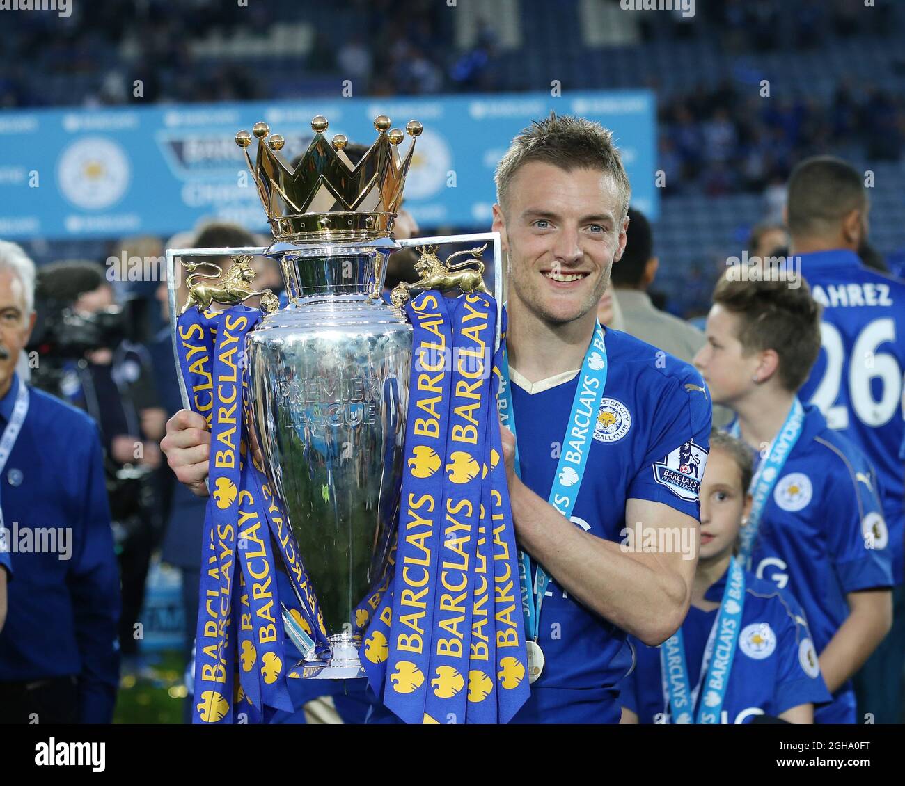 Jamie vardy trophy hi-res stock photography and images - Alamy