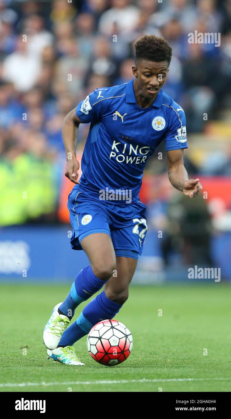 Leicester's Demarai Gray in action during the Barclays Premier League ...