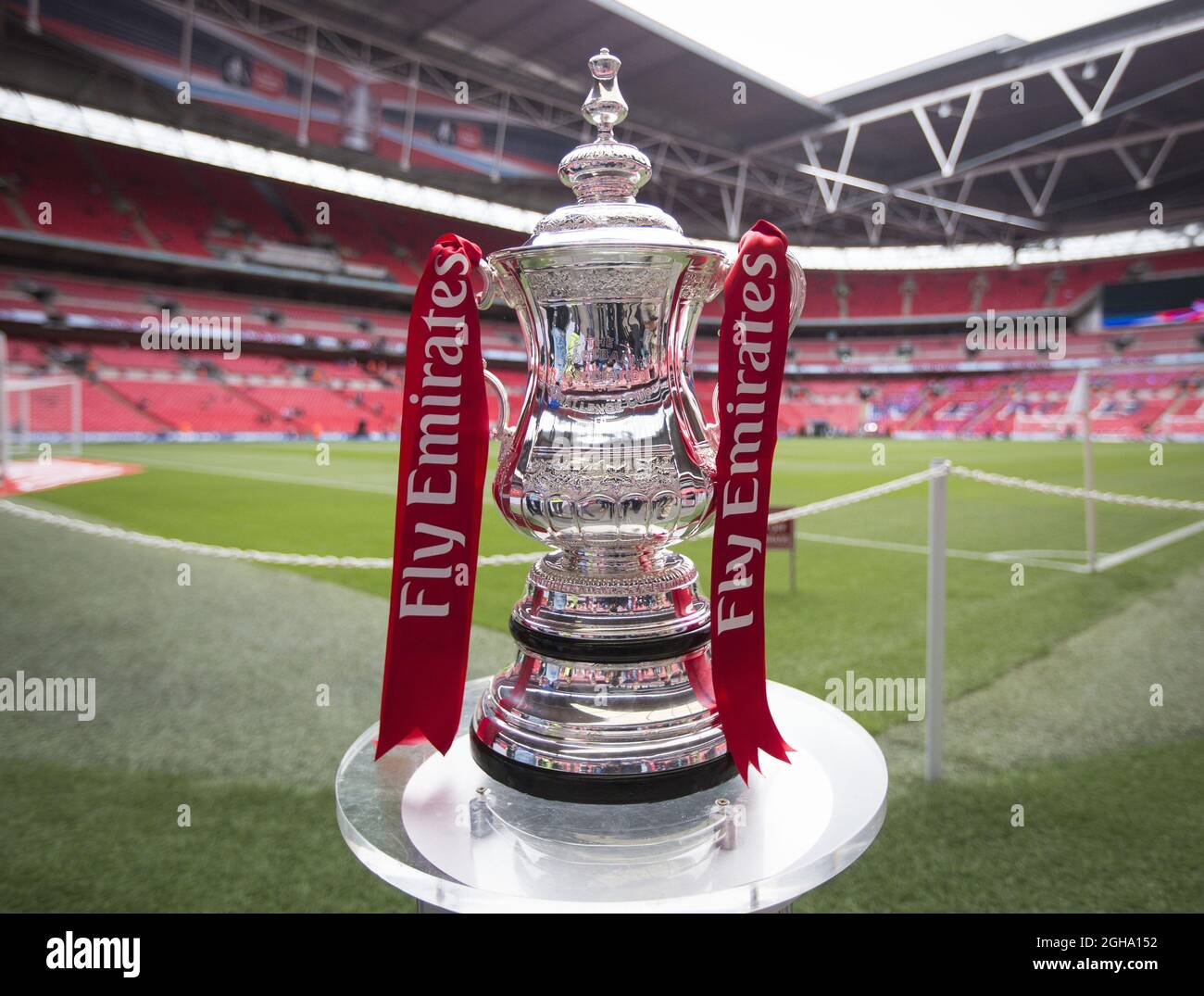 The FA Cup during the Emirates FA Cup Final match at Wembley Stadium ...