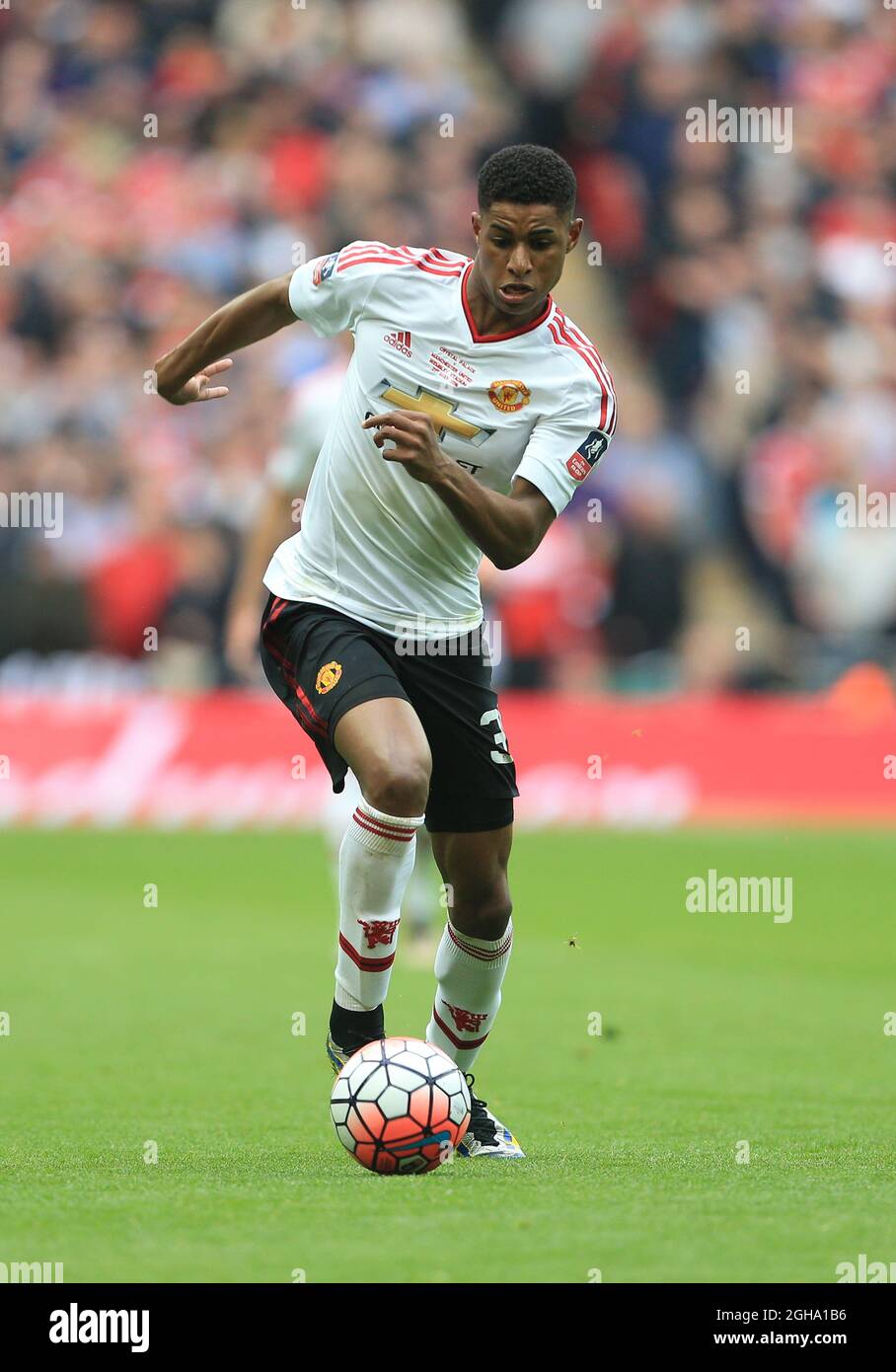 Manchester United's Marcus Rashford in action during the Emirates FA ...
