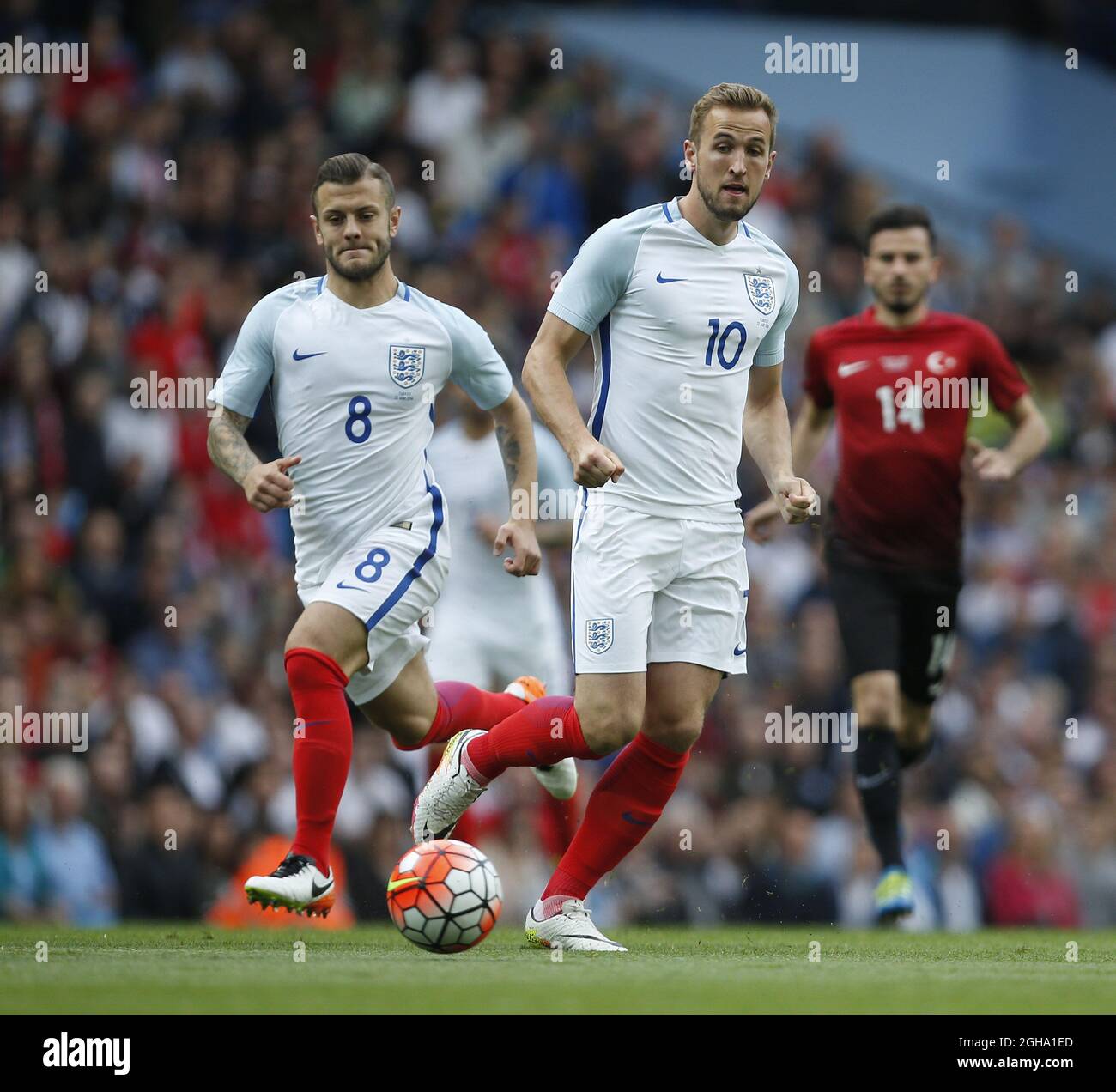 Jack Wilshere and Harry Kane of England during the international ...