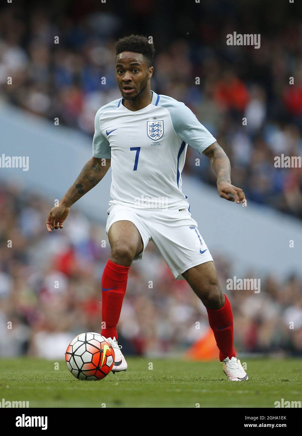 Raheem Sterling of England during the international friendly match at ...