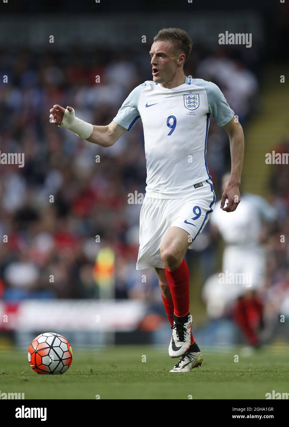 Jamie Vardy of England during the international friendly match at the ...